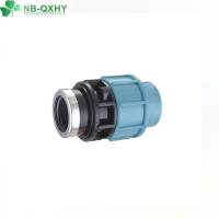 China PP Male Adapter Reducing Tee Blue Pn 16 Pipe Fittings Customized Request Customization for sale