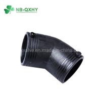 China DIN SDR11 HDPE Electrofusion 45deg Elbow PE Pipe Fittings for Gas and Water Supply for sale