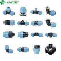 China QX PP Compression Quick Connect Pipe Fittings for Water Supply 16mm to 110mm Flexible for sale