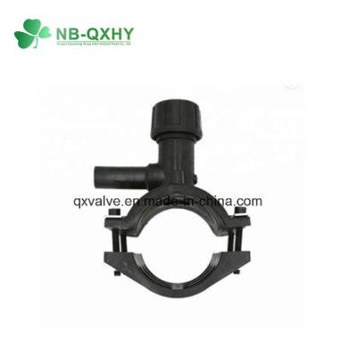 China Electrofusion HDPE Pipe Fitting Saddle Clamp Pn16 with Welding Connection Options for sale