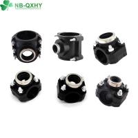China Pn16 Pn10 Black Oxide Plastic PP Compression Fittings Clamp Saddle for Irrigation Field for sale