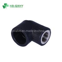 China Lateral 90deg Standard GB Water Supply HDPE Fittings Female Metal Threaded Elbow Adapter for sale