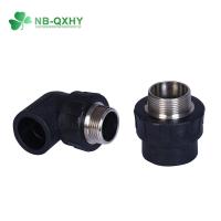 China Lateral 90deg Standard GB Water Supply HDPE Fittings Female Metal Threaded Elbow Adapter for sale