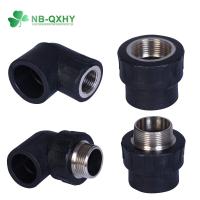 China Lateral 90deg Standard GB Water Supply HDPE Fittings Female Metal Threaded Elbow Adapter for sale