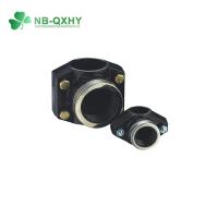 China Black PP Compression Clamp Saddle Single Outlet for Welding Connection of Equal Pipes for sale