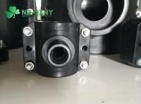 China Black PP Compression Clamp Saddle Single Outlet for Welding Connection of Equal Pipes for sale