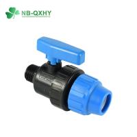 China Complete Size PP Ball Valve Compression Valve Male Valve for Irrigation System for sale