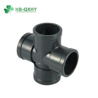 China Type Black PP Cross Tee for Agriculture Irrigation Pipe Fittings Made of 100% Material for sale