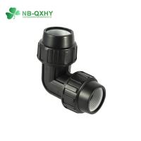 China Plastic Black Elbow Tee PP Fitting for Irrigation and Agriculture 16mm to 110mm 1/2