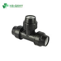 China Plastic Black Elbow Tee PP Fitting for Irrigation and Agriculture 16mm to 110mm 1/2
