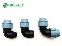 China Dark Blue PP Pipe Fitting 90 Degree Elbow Customized Request for 16mm-110mm Sizes for sale