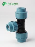 China Complete Size Light Blueitaly Type Plastic Compression Fittings with Reinforcing Ring for sale