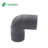 China Injection Molded HDPE Pipe Fitting 90 Degree Elbow for Gas Water Supply Connection for sale