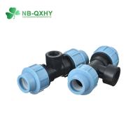 China Plastic PP PE Compression HDPE Pipe Fittings Coupling for 16mm to 110mm Drip Irrigation for sale