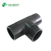China Black SDR11 Buttfusion HDPE Pipe Fitting Four Way Tee Cross Tee for Gas and Water Supply for sale