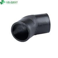 China SDR11 45 Degree Elbow HDPE Water Pipe Fittings 20mm to 355mm 100% Material Guaranteed for sale