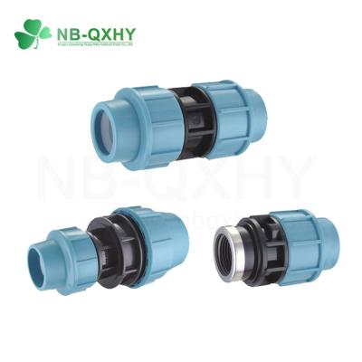 China PP Compression Coupling for Agricultural Irrigation Pipe Fitting System 16mm-110mm for sale