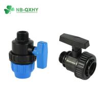 China Black and Blue Polypropylene/PP Compression Elbow/Tee Pipe Fittings for Irrigation for sale