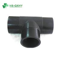 China Universal QX HDPE Injection Butt Fusion Pipe Fittings Tee within HDPE 63mm 75mm 110mm for sale