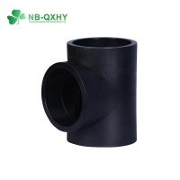 China Universal QX HDPE Injection Butt Fusion Pipe Fittings Tee within HDPE 63mm 75mm 110mm for sale