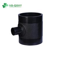 China Black Reducing Tee HDPE Butt Fusion Fitting for Gas and Water Distribution System for sale