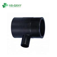 China Black Reducing Tee HDPE Butt Fusion Fitting for Gas and Water Distribution System for sale
