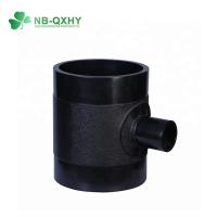 China Black Reducing Tee HDPE Butt Fusion Fitting for Gas and Water Distribution System for sale