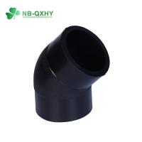 China QX HDPE 90 Degree Elbow Pipe Fitting for Water Supply 20mm to 355mm Made for sale