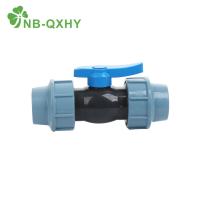 China Plastic PVC Double Union Ball Valve for Household Usage in Middle East and Africa for sale