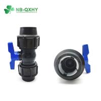 China Plastic PVC Double Union Ball Valve for Household Usage in Middle East and Africa for sale