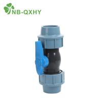 China PP/UPVC Compression Fitting Anti-Radiation Ball Valve for Water Pipe Detachable OEM for sale
