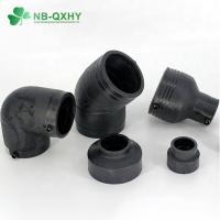 China Round Head Code HDPE Butt Fusion Pipe Fitting 45 Degree Elbow for Water and Gas Supply for sale