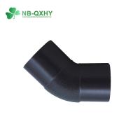 China PE HDPE Pipe Elbow 90 Degree Pn10 Pn16 Electric Fusion Pipe Fittings for Water Supply for sale