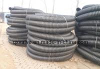 China Professional Gray and Black HDPE Double Wall Corrugated Drainage Pipe with Hollow for sale