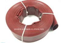 China QX Flexible PVC Layflat Water Discharge Delivery Pipe Hose for Drip Irrigation Pump for sale