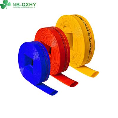 China 30m Length Colourful PVC Layflat Hose for Irrigation Water Pipe Grey Colour for sale