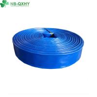China QX Standard DIN Agriculture Irrigation PVC Layflat Hose in Optional Size and Custom Color for sale