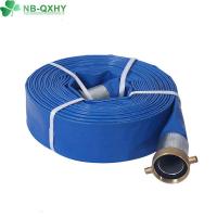 China High Thickness PVC Layflat Water Discharge Hose for Agriculture System Anti-UV Design for sale