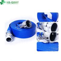 China High Thickness PVC Layflat Water Discharge Hose for Agriculture System Anti-UV Design for sale