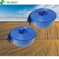 China Blue Type Flexible PVC Layflat Hose with Corrosion Resistance and High Thickness for sale