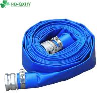 China Blue Type Flexible PVC Layflat Hose with Corrosion Resistance and High Thickness for sale