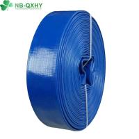 China Blue Type Flexible PVC Layflat Hose with Corrosion Resistance and High Thickness for sale