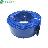 China 50m Length Blue PVC Layflat Hose Corrosion Resistant for Agricultural Watering System for sale