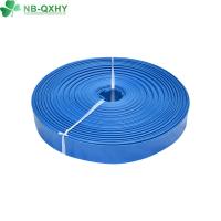 China Blue Agriculture PVC Layflat Hose for Irrigation System 3/4