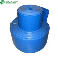 China 50m Length Blue PVC Layflat Hose Corrosion Resistant for Agricultural Watering System for sale