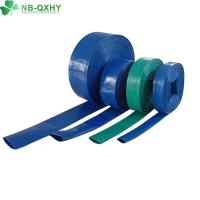 China Customized Request High Pressure Layflat Water Irrigation Hose Light Weight Green for sale