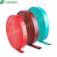 China Agriculture Irrigation PVC Lay Flat Hose 4 Bar Watering with Corrosion Resistant for sale