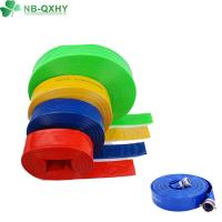 China High Pressure Agriculture Irrigation Layflat Hose 4 Inch Green Thickness 1mm-4mm for sale