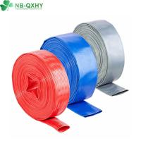 China High Pressure Agriculture Irrigation Layflat Hose 4 Inch Green Thickness 1mm-4mm for sale