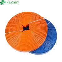 China High Pressure Agriculture Irrigation Layflat Hose 4 Inch Green Thickness 1mm-4mm for sale